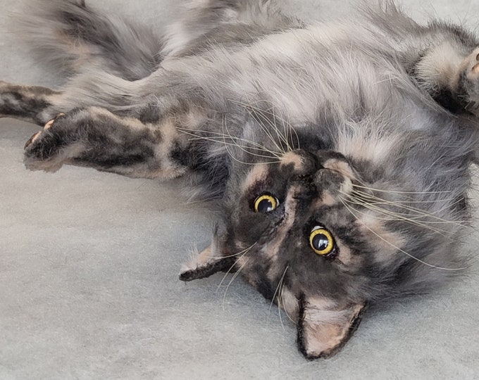 Realistic Tortoiseshell Cat Plush Toy Art Doll OOAK - Etsy