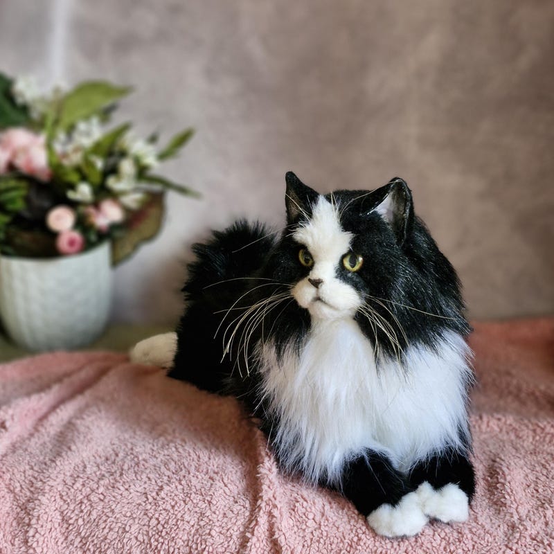 Realistic Stuffed Cat - Etsy