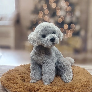 Realistic Plush Poodle Dog Interior Doll OOAC Plush Toy - Etsy