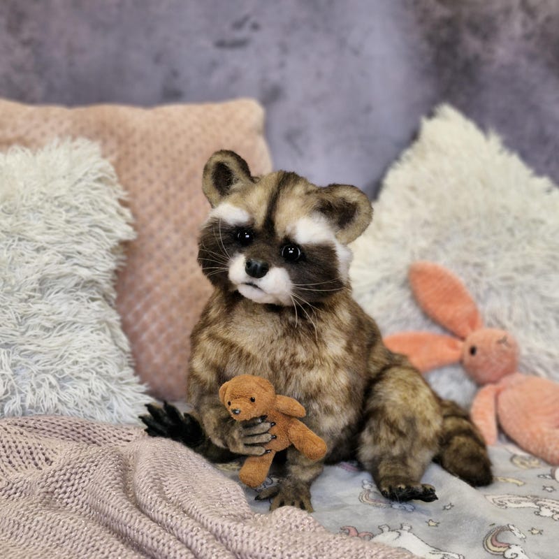 Raccoon Plush - Etsy