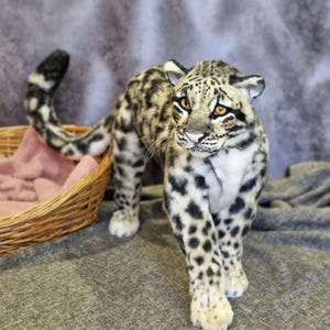 Clouded Leopard Realistic Wild Cat Author's Interior Doll Made of Plush OOAK - Etsy Australia