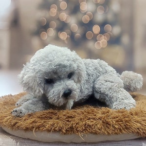 Realistic Plush Poodle Dog Interior Doll OOAC Plush Toy - Etsy