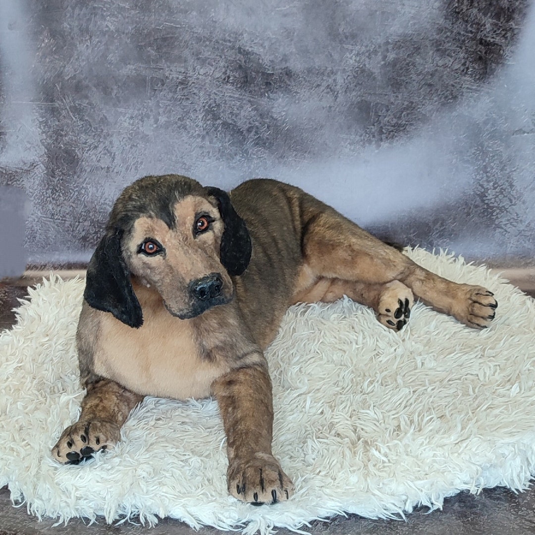 Realistic Dog Artificial Stuffed Animal Soft Sculpture Art - Etsy