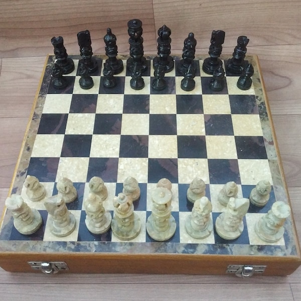 Stone Chess Set - Etsy