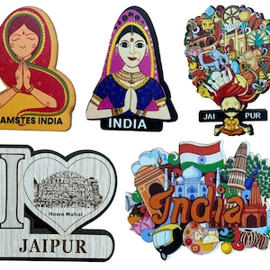 Handmade Indian Culture Fridge Magnets, Kitchen Decor, Souvenir Gift ...