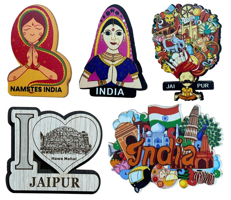 Handmade Indian Culture Fridge Magnets, Kitchen Decor, Souvenir Gift ...