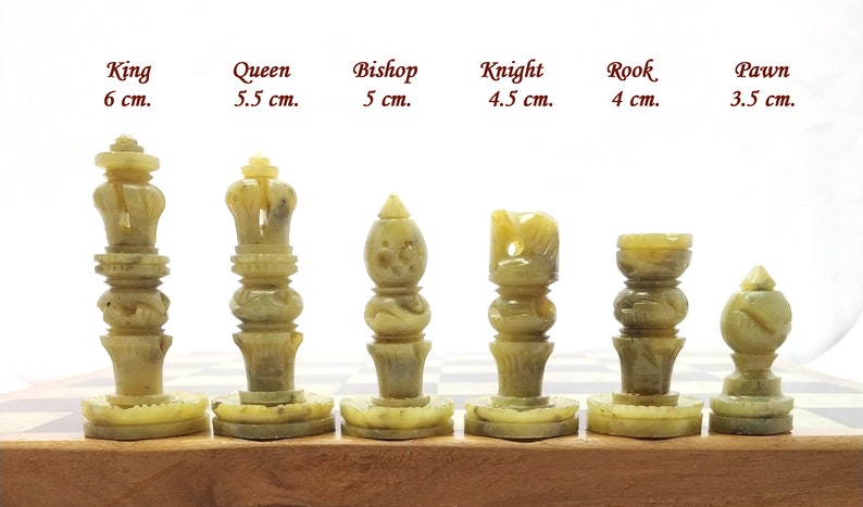 Stone Chess Set 10 Stone Board and Stone Pieces Chess | Etsy