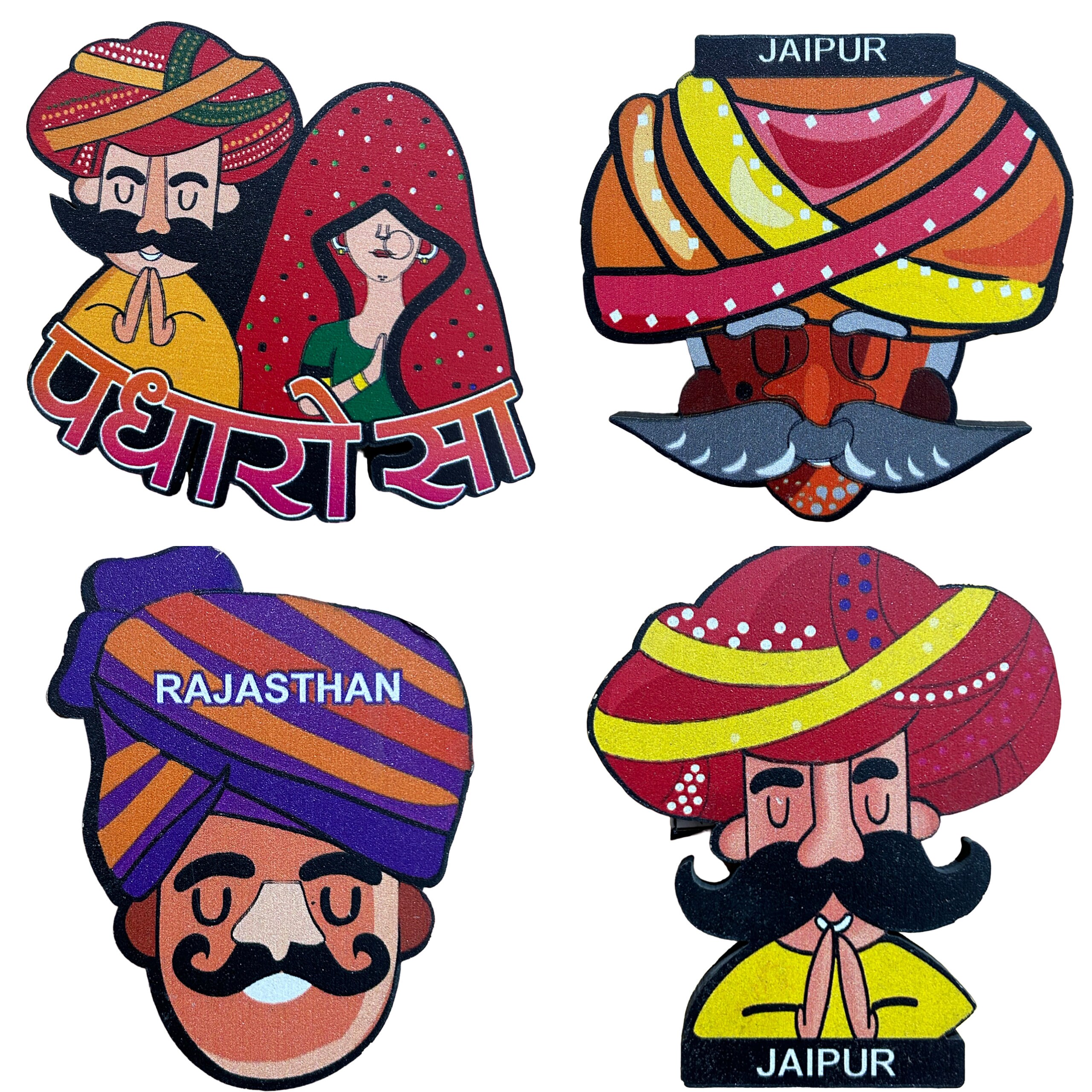 Handmade Indian Culture Fridge Magnets, Kitchen Decor, Souvenir Gift ...