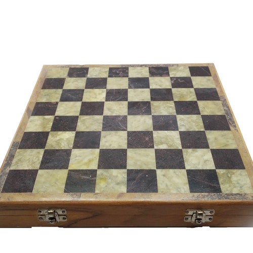 Stone Chess Set 10 Stone Board and Stone Pieces Chess - Etsy