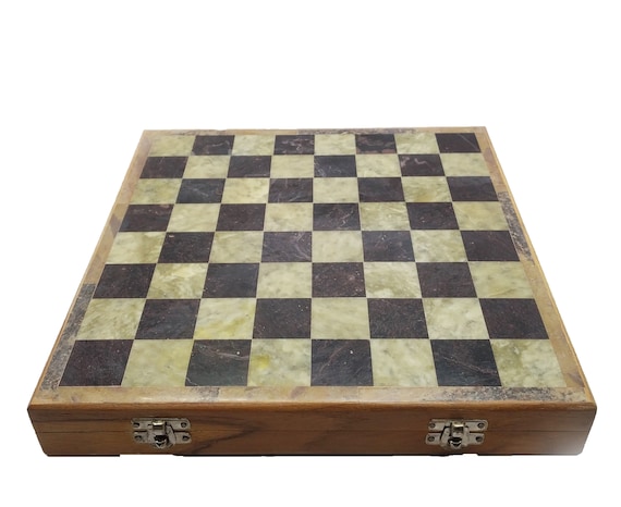 Stone Chess Set 12 Stone Board and Stone Pieces Chess - Etsy