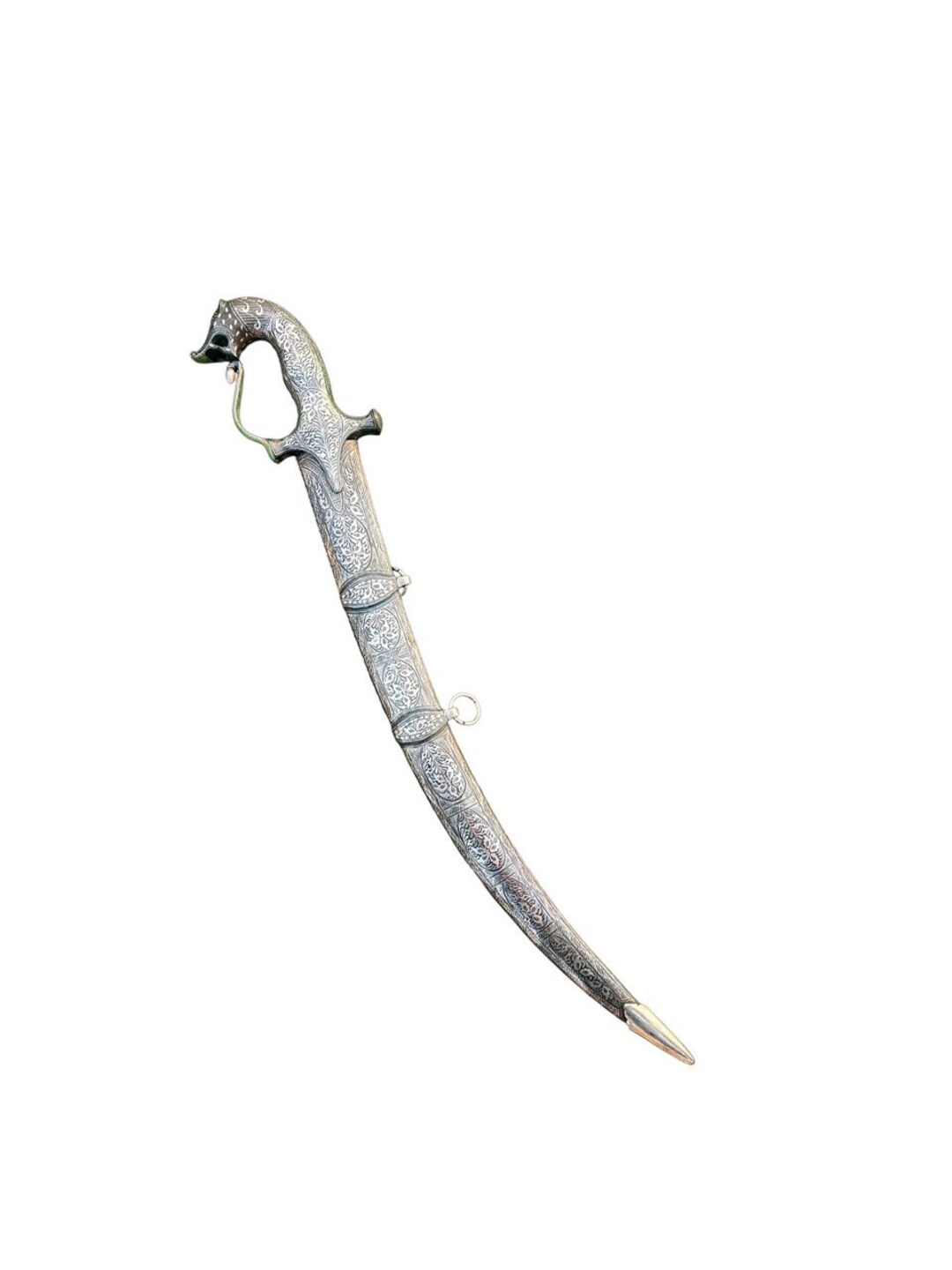 Sword Dagger 24 Indo Persian Vintage Animal Hilt Handmade Koftgiri ...