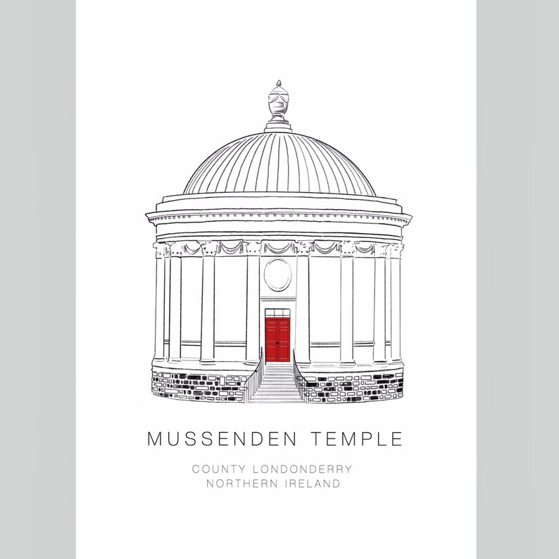 Mussenden Temple, Northern Ireland Print - Etsy UK