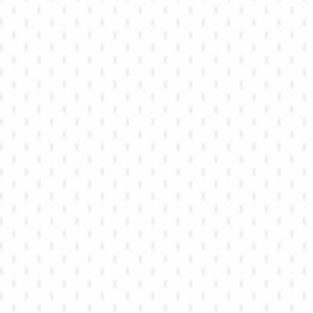 Century Whites II Collection -tonal White Fabric - White Mod Stars ...