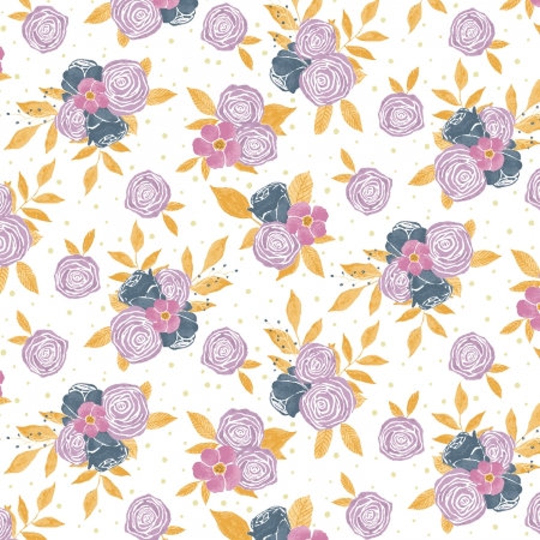 Moonlight Garden Collection Corsage Rooibos Fabric RJR Studio 100% ...