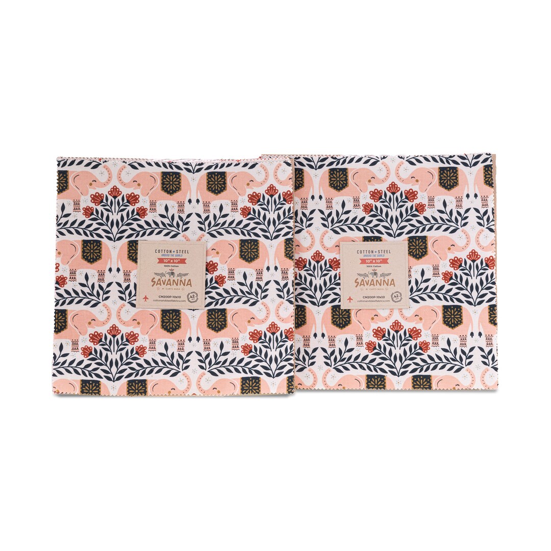 Savanna Collection Layer Cake Bundle Carys Mula Cotton Steel 100% ...