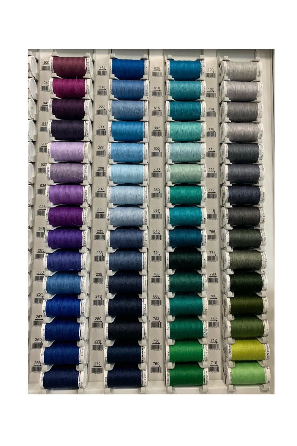 Gutermann Sew-all Thread 250 Meters/274 Yards Select Your - Etsy