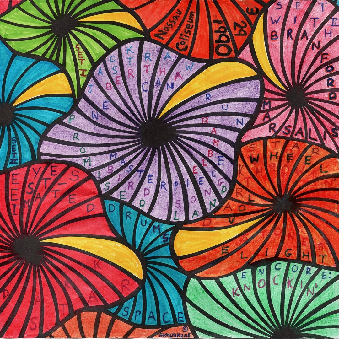 Grateful Dead Puzzle, Nassau Col. 3/29/90 Setlist Art. the Famous ...