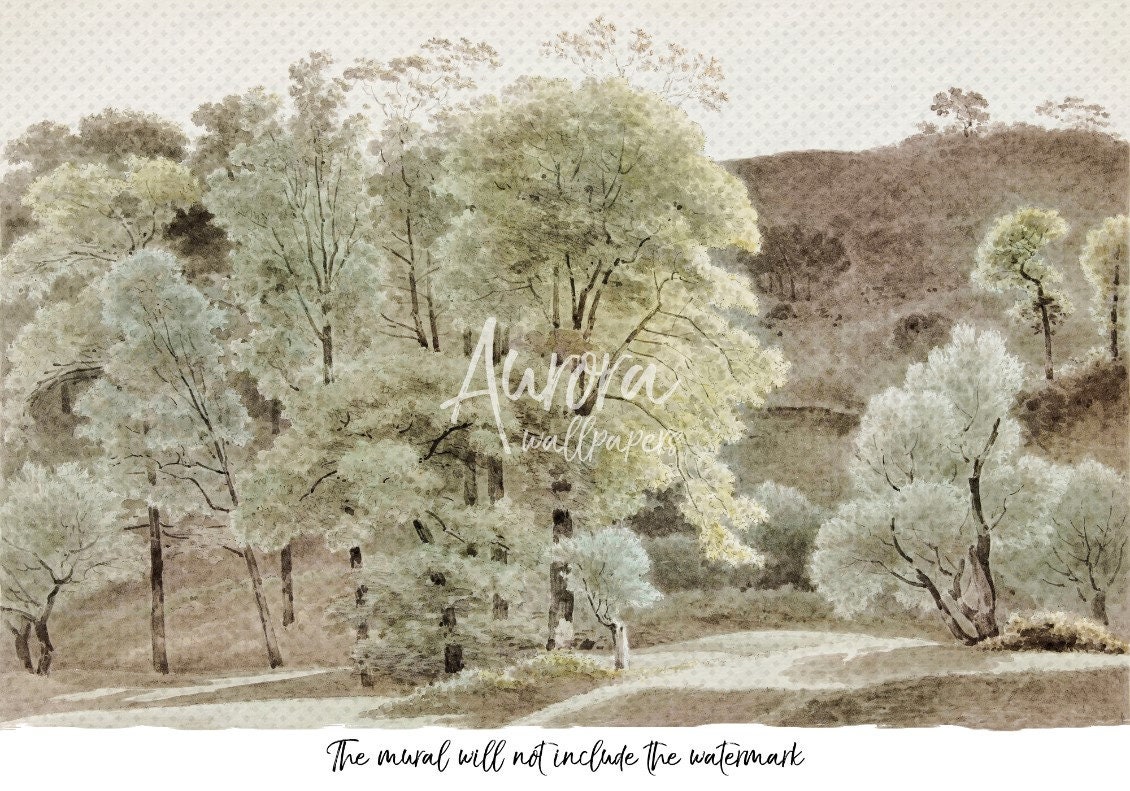 Village Spring Fresh Air 90 Removable Wallpaper Traditional | Etsy