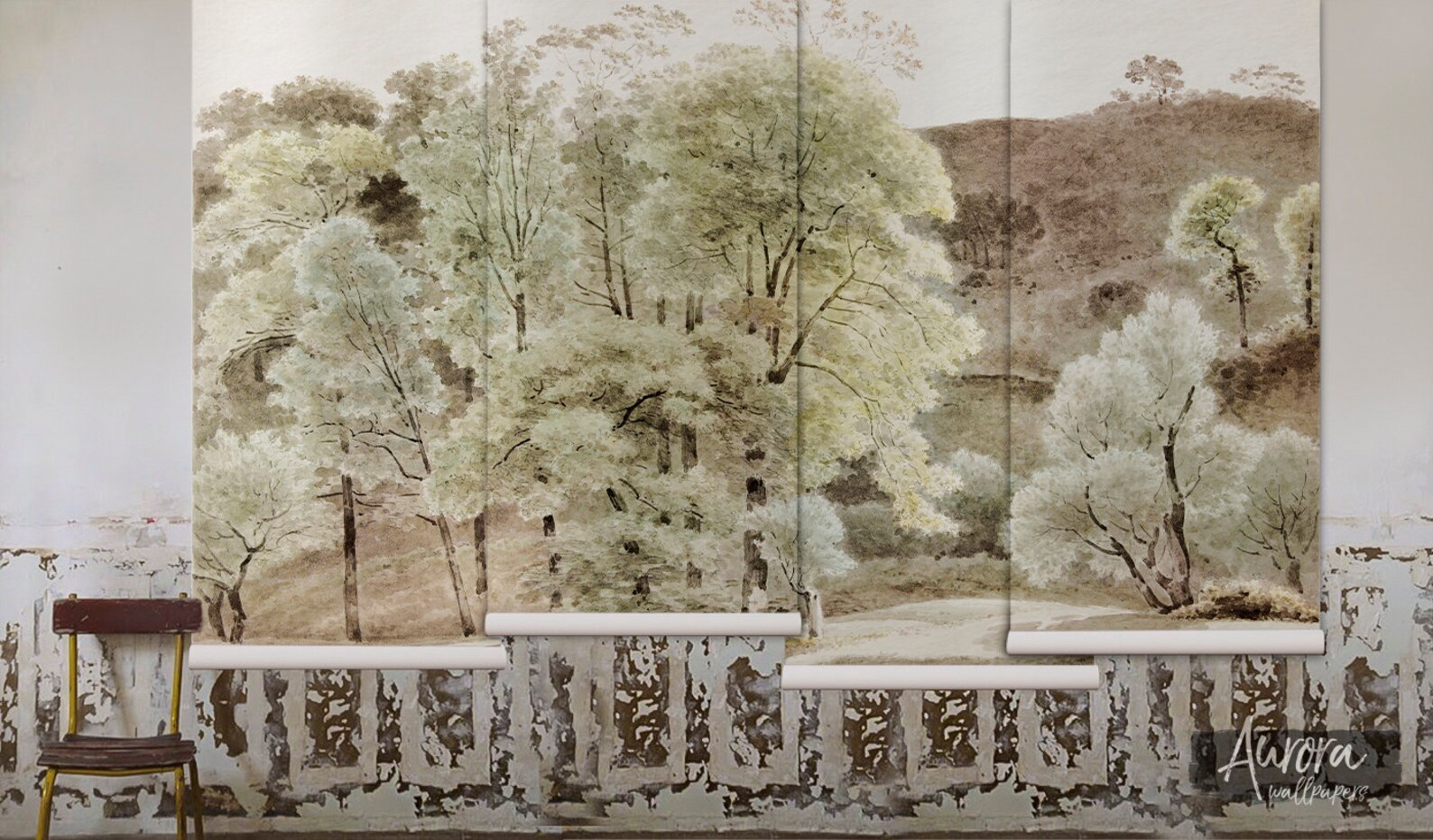 Village Spring Fresh Air 90 Removable Wallpaper Traditional | Etsy