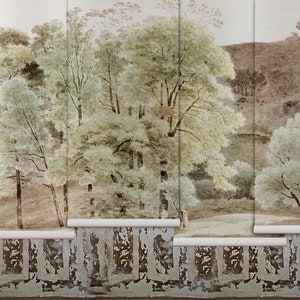 Village Spring Fresh Air 90 Removable Wallpaper, Traditional Wallpaper ...