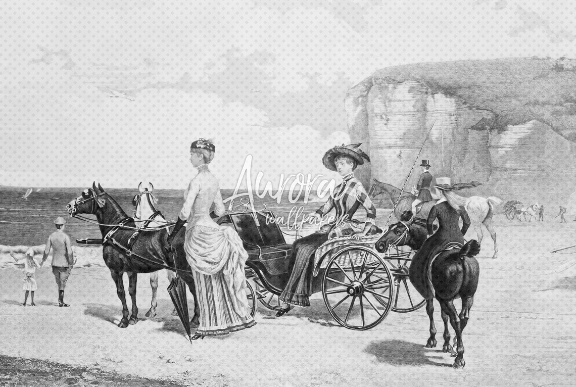 Summer Afternoon Wallpaper Painting Wall Mural Art Wall - Etsy