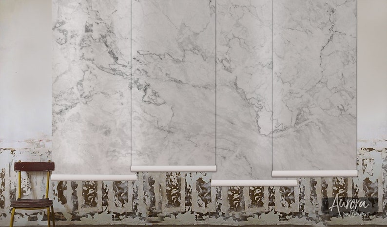 Elegant Marble wall mural. Art wall decor Removable | Etsy