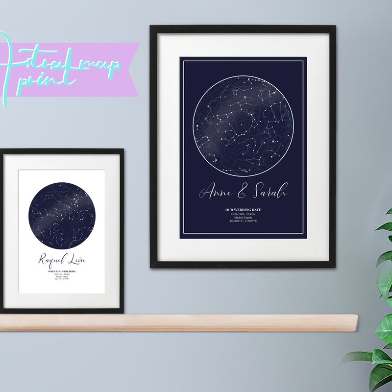 Couples Natal Chart - Etsy