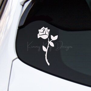 Beautiful Rose Decal, Roses and Stem Decal, DIY Applications Laptops ...