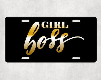 Boss License Plate - Etsy
