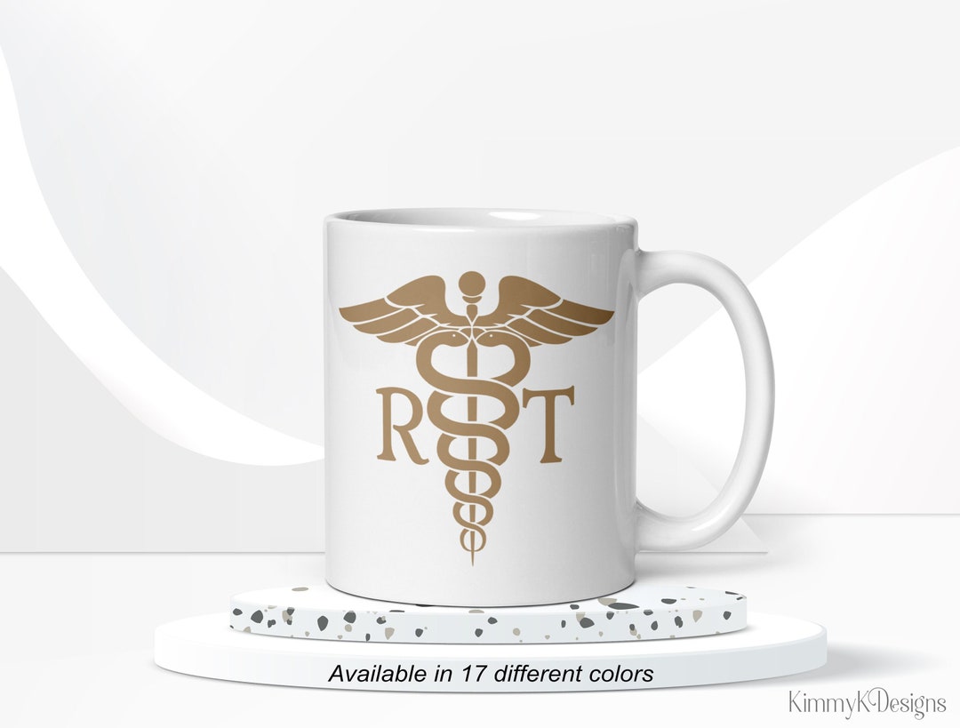 Respiratory Therapist Caduceus Coffee Mug, RT Printed on Both Sides ...