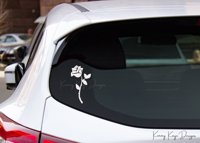 Beautiful Rose Decal Roses and Stem Decal DIY Applications - Etsy