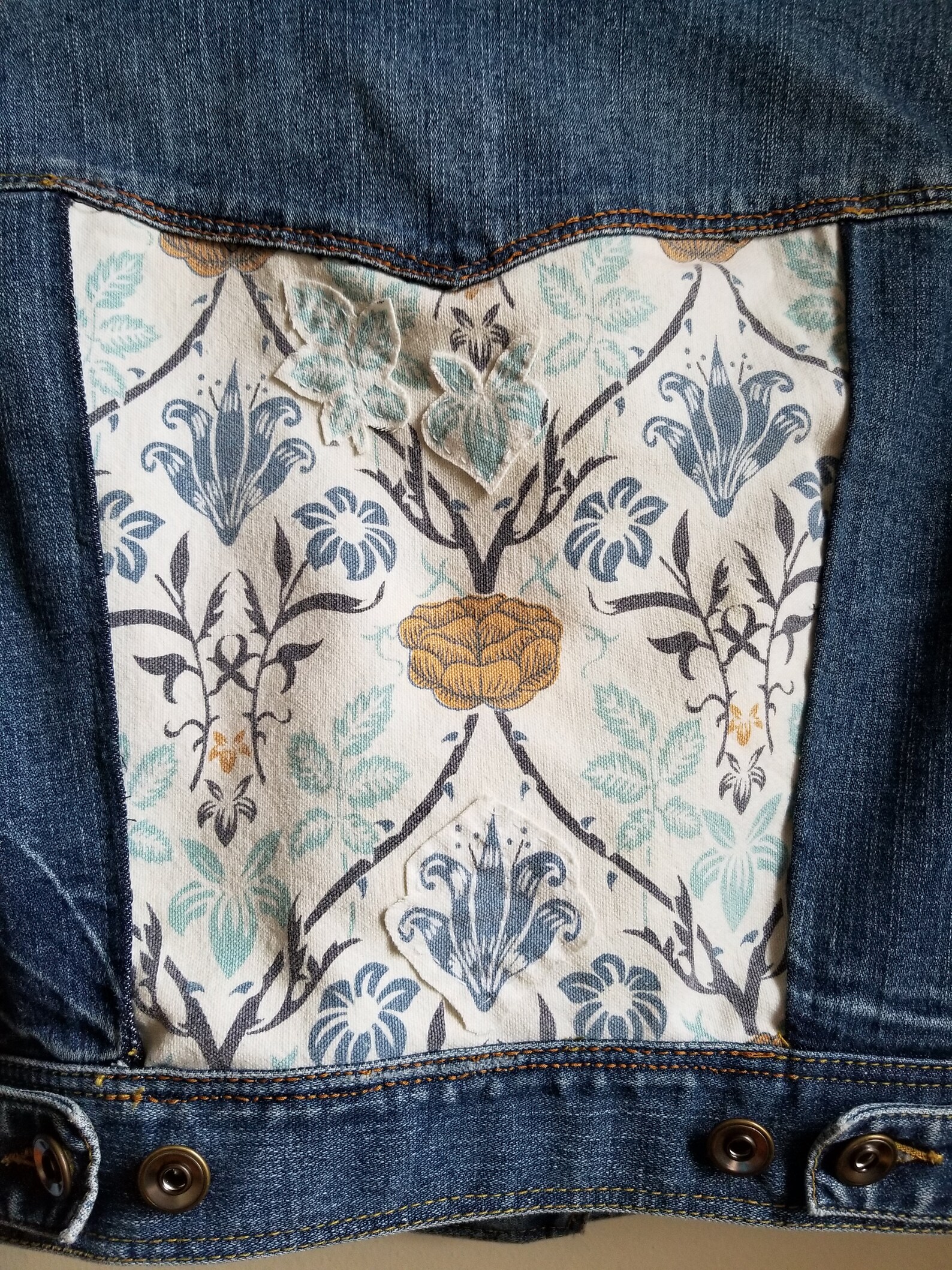 Embellished Jean Jacket, Upcycled Jean Jacket, Denim Jacket, Jacket ...