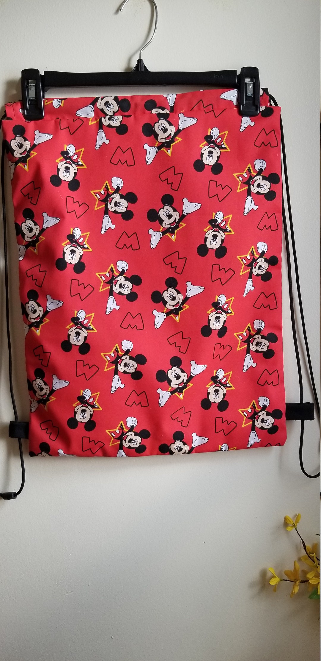 Disney Backpack, Mickey Mouse, Drawstring Knapsack, Drawstring Backpack ...