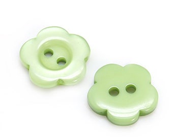 15mm Green Buttons | Etsy