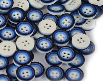 Light Blue Buttons - Etsy UK