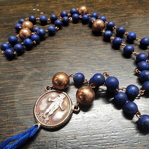 Picatrix Image of Venus Talisman Lapis and Copper Prayer Beads - Etsy
