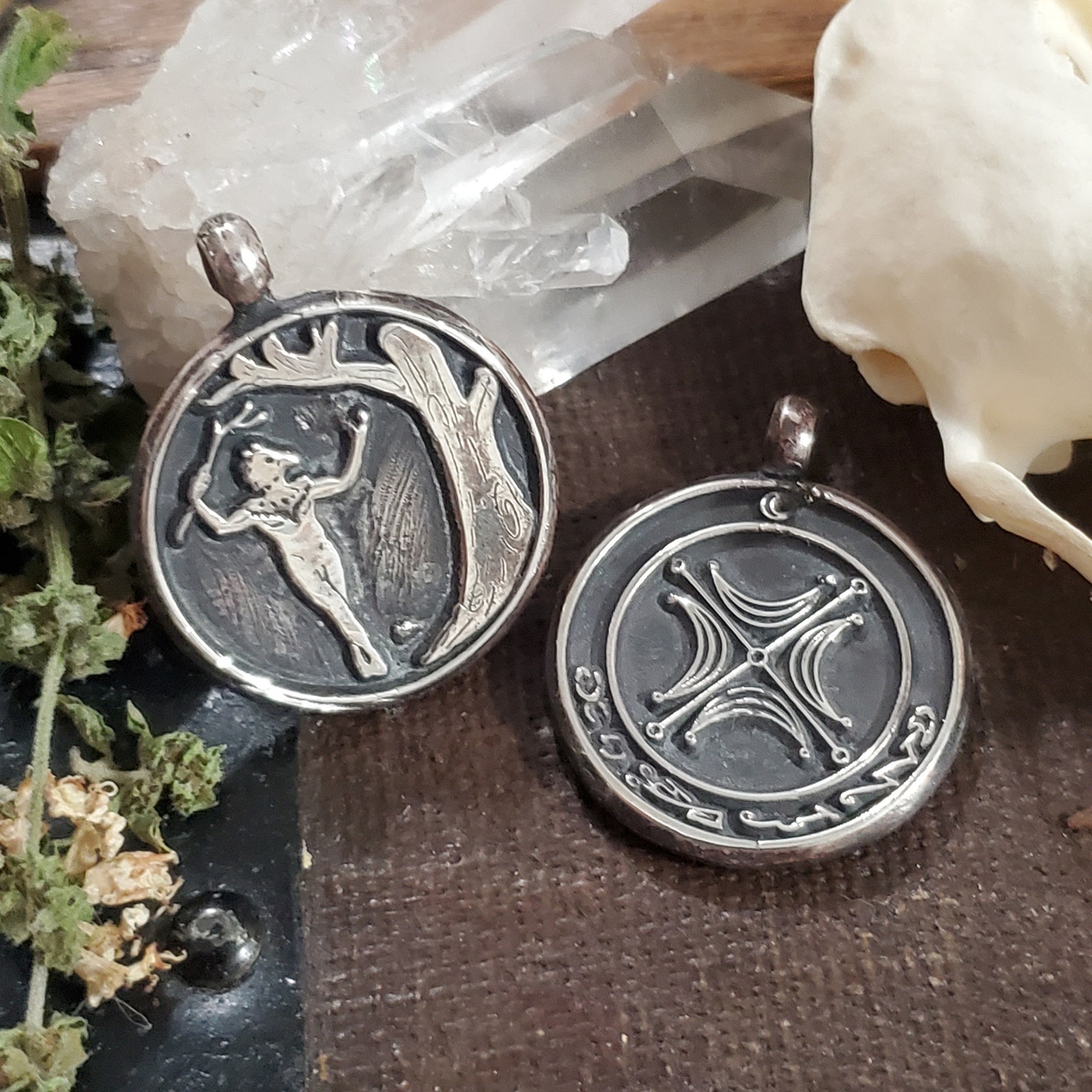 Two Sided Picatrix Lunar Talisman Talisman of the Moon - Etsy UK