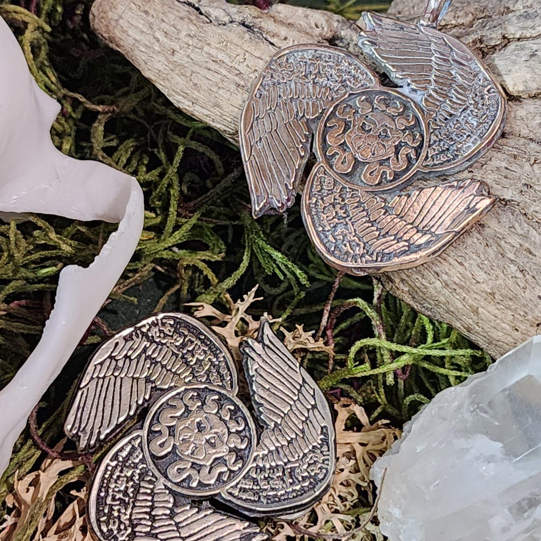 Three Winged Gorgoneion Pendant - Etsy
