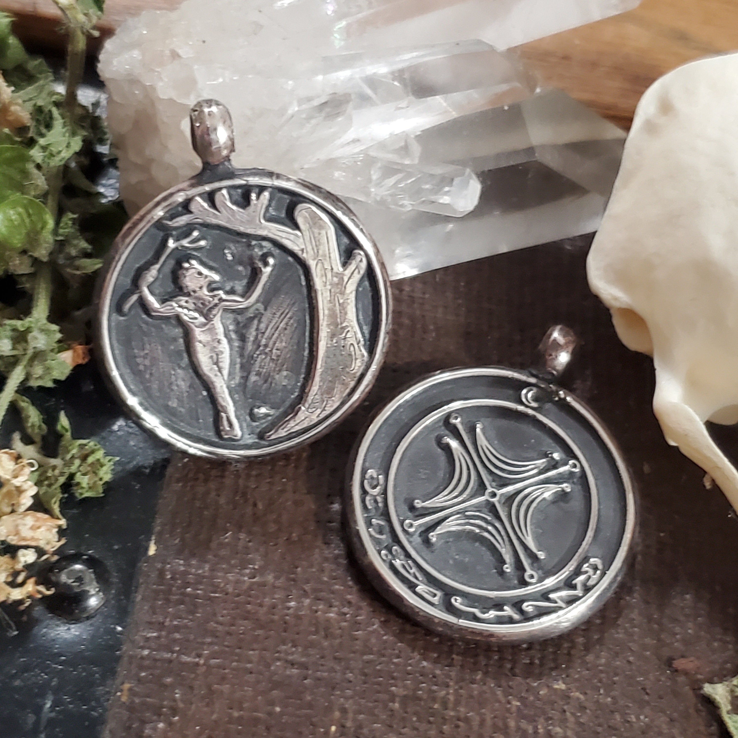 Two Sided Picatrix Lunar Talisman Talisman of the Moon - Etsy