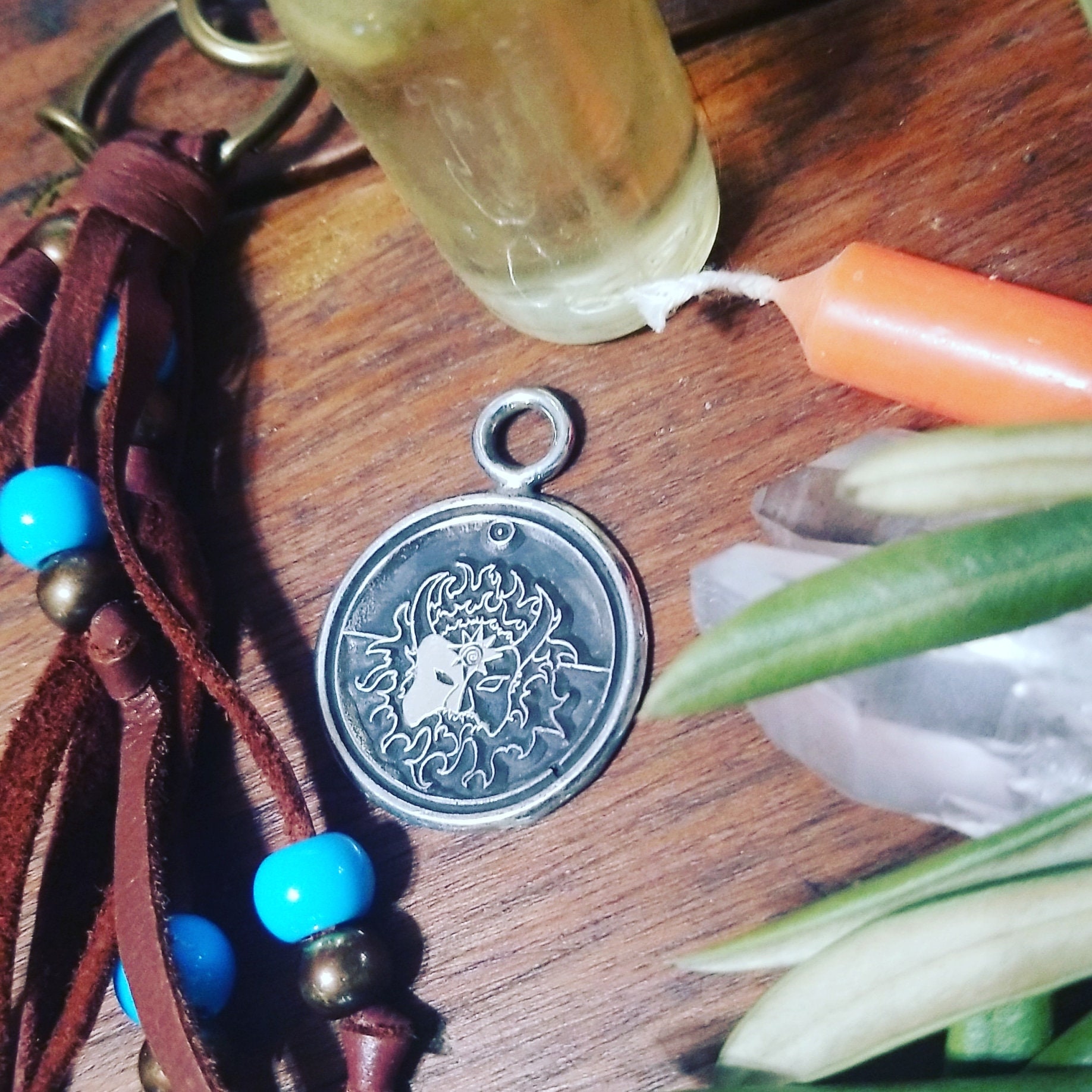 Solar Mask Talisman Astrological Talisman Alchemical Sun | Etsy