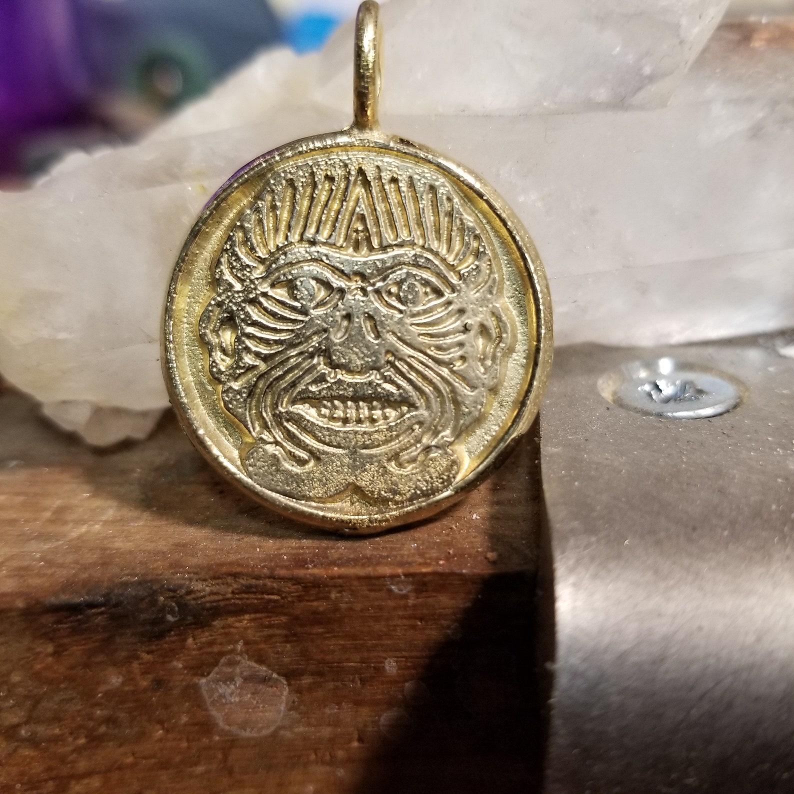Humbaba / Huwawa Protection Two-sided Talisman - Etsy