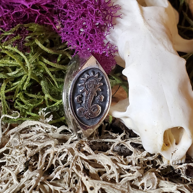 Gnostic Lion-headed Serpent Chnoubis Signet Ring - Etsy