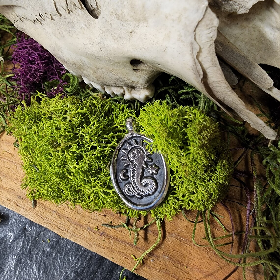 Gnostic Lion-headed Serpent Chnoubis Pendant - Etsy
