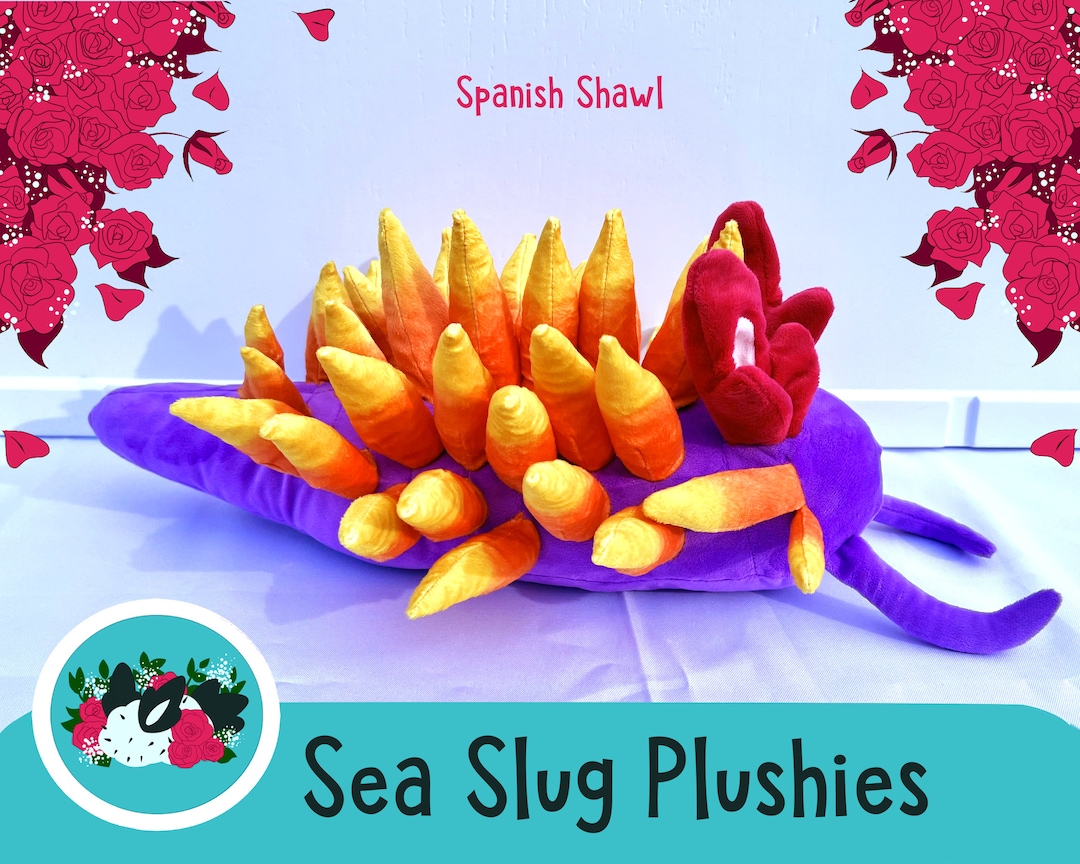 Sea Slug Plushie - Spanish Shawl - Etsy