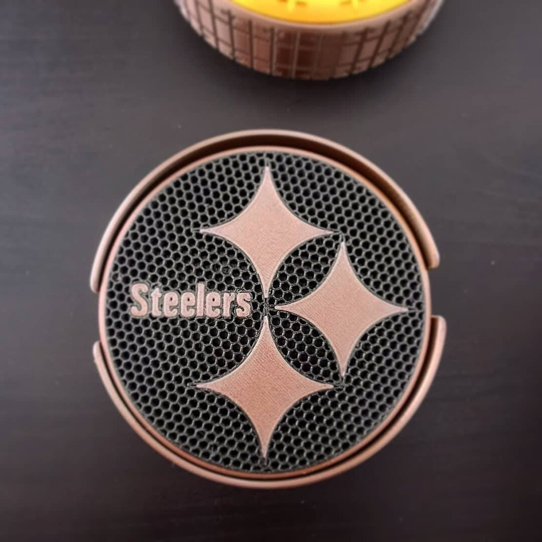 NFL Steelers Coasters - 3D Printed Drink Coasters Set of 4, Patriots ...