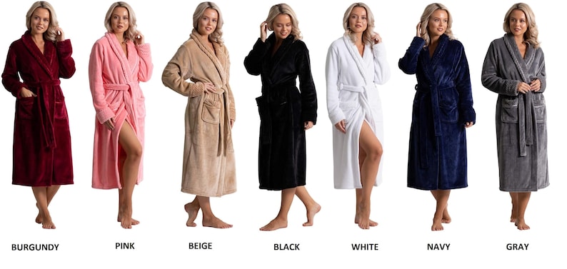 Monogrammed Plush Robe: Embroidered Spa Bathrobe, Unisex Gift - Etsy