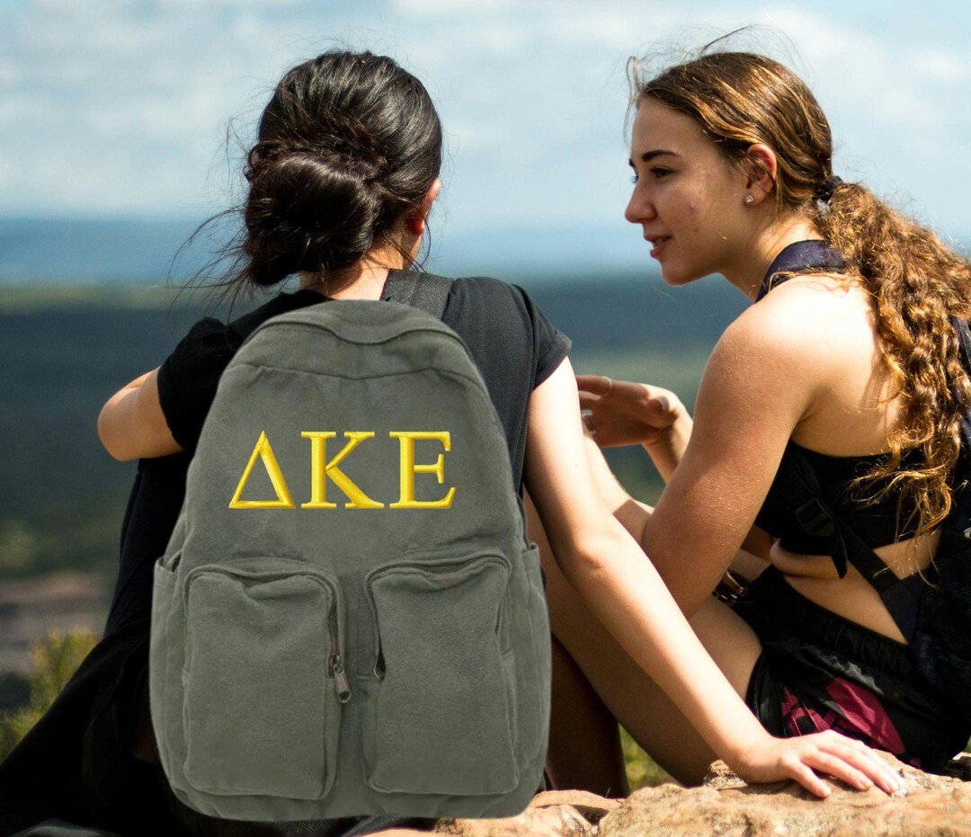 PERSONALIZED EMBROIDERY Canvas Backpack (LARGE Size), Backpack for ...