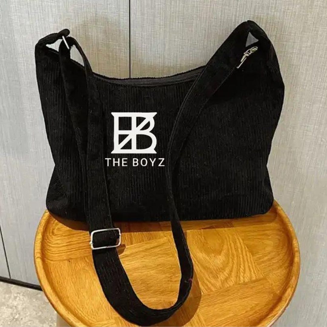 The BOYZ Kpop New Logo Embroidered the Boyz Corduroy Crossbody Bag ...