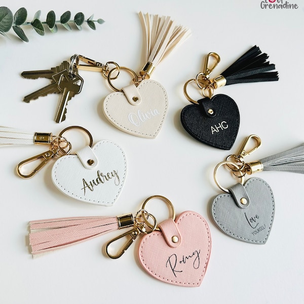 Heart Keychain - Etsy