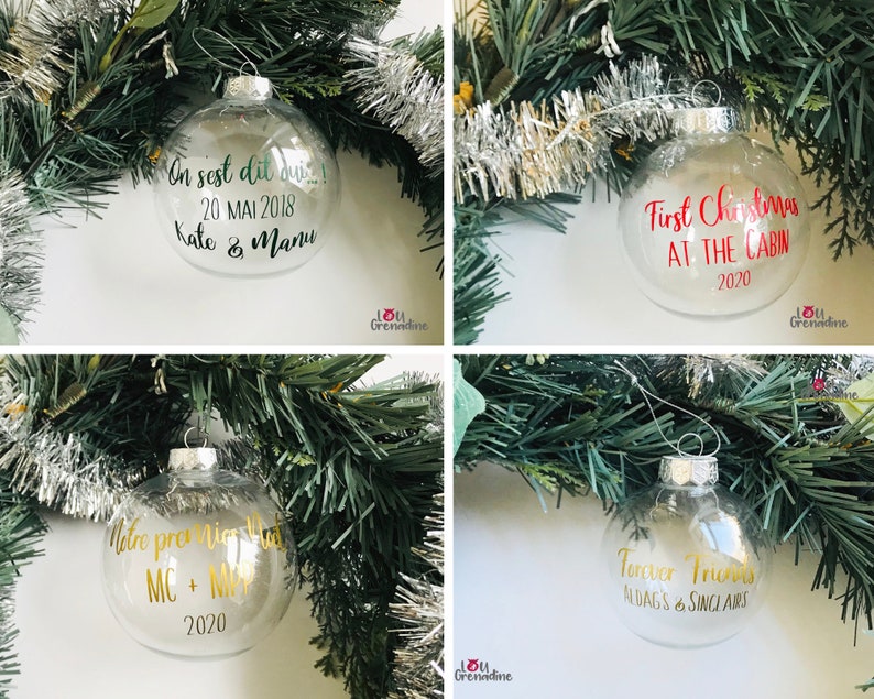 Personalized Christmas Ball Personalized Christmas Ornament - Etsy